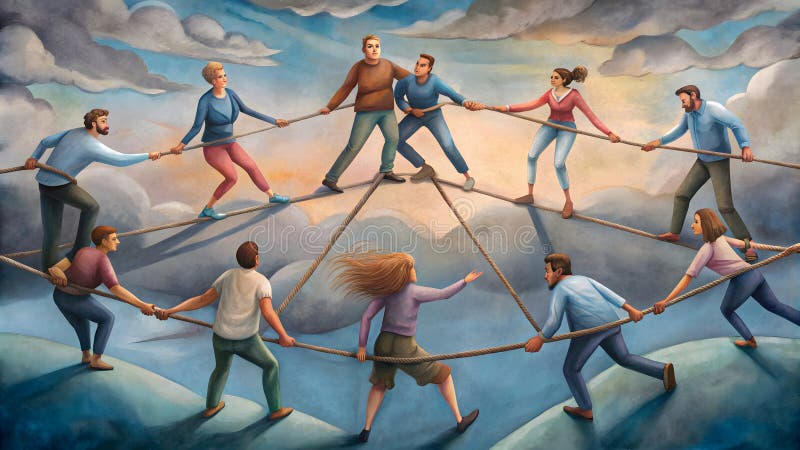 Silhouette People Pulling Stock Illustrations – 564 Silhouette People ...