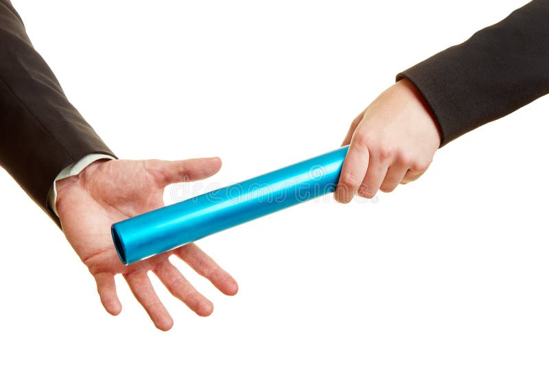Hands At Baton Handing Over Stock Photo - Image of cutout, partnership ...