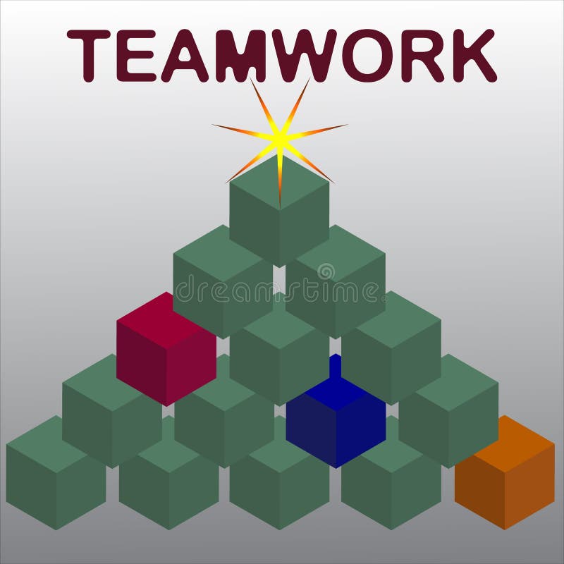 Teamwork Concept Idea when Every Member is Playing an Important Part To ...