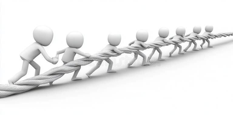 Rope Cooperation Teamwork Employee Stock Illustrations – 189 Rope ...