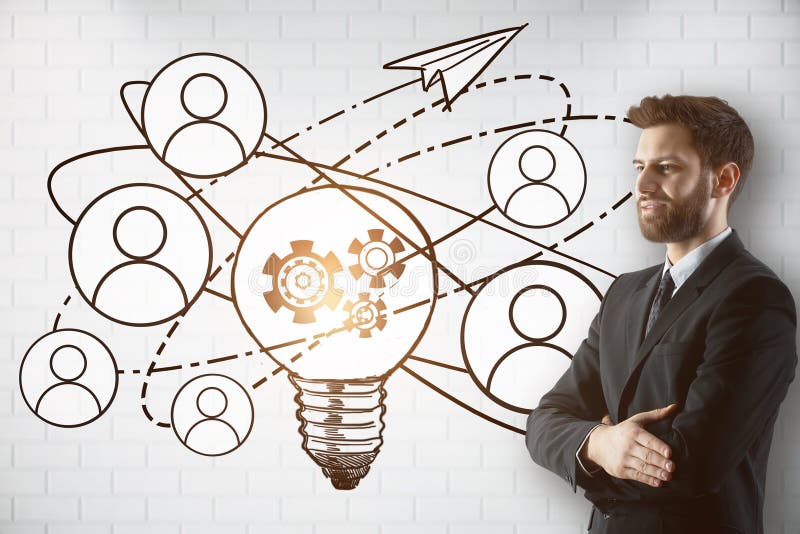 Man Thinking Cogs Wheels Stock Photos - Free & Royalty-Free Stock ...