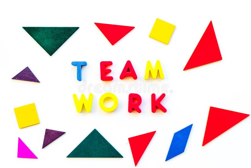 Teamwork Concept. Teamwork Techniques for Students Stock Photo - Image ...