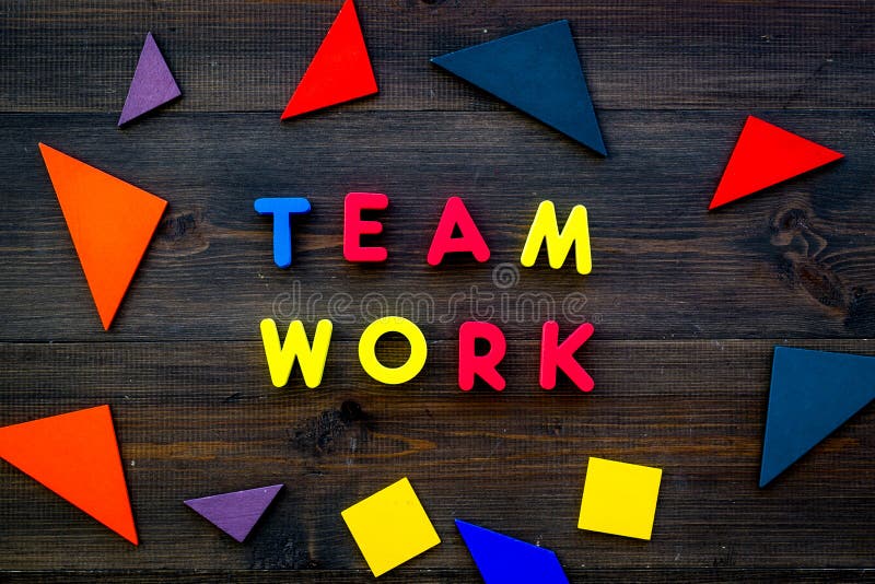 Teamwork Concept. Teamwork Techniques for Students Stock Photo - Image ...