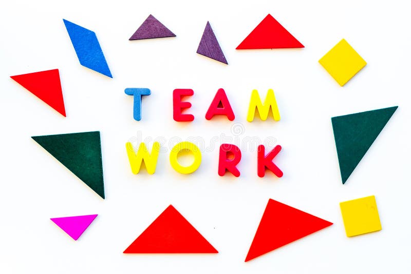 Teamwork Concept. Teamwork Techniques For Students. Text Teamwork Lined ...