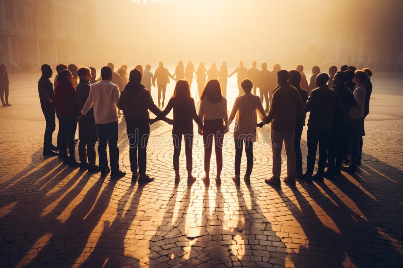 Teamwork Conception, People Holding Hands in a Friendly Way Stock ...