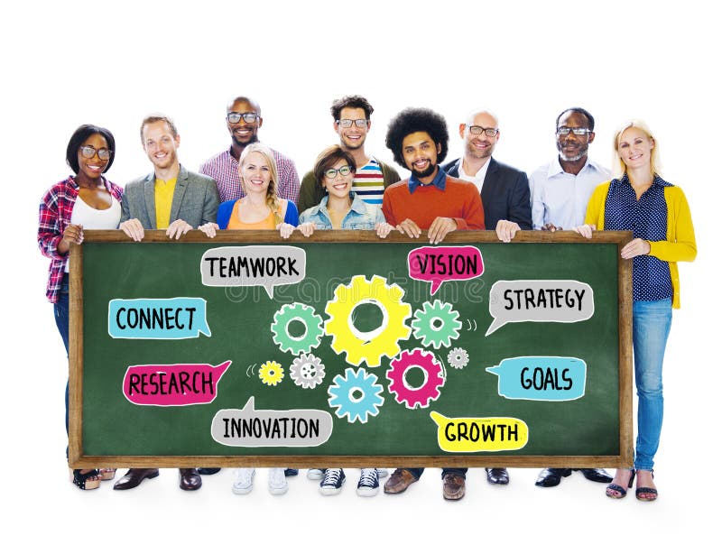 Teamwork Connect Strategy Vision Together Gear Concept Stock Photo ...