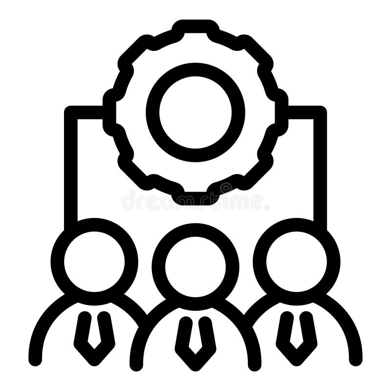 Teamwork Connecting with Gear for Successful Collaboration Stock ...