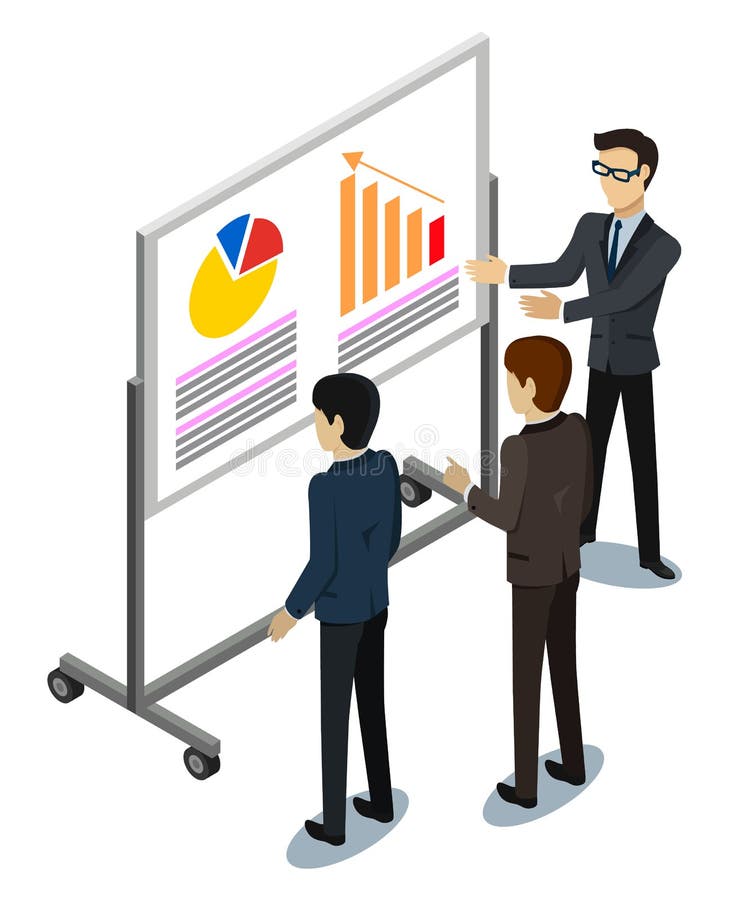 Teamwork Cooperation Discussing Diagram Vector Stock Vector ...