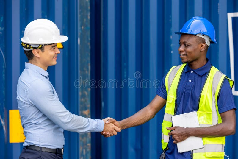 Teamwork Cooperation of International Container Shipping Multi Ethnic ...