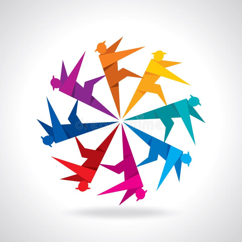 Teamwork Creative and Colorful Idea Stock Vector - Illustration of ...