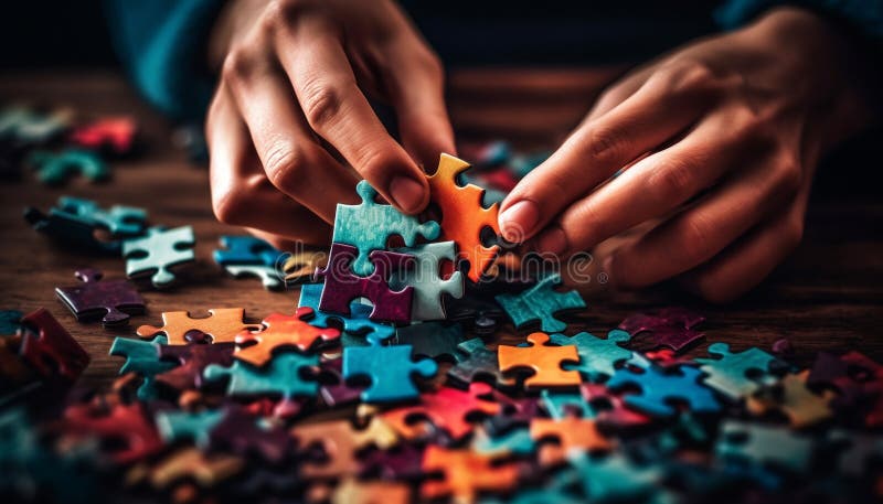 Teamwork and Creativity Lead To Success in Business Strategy Puzzle ...