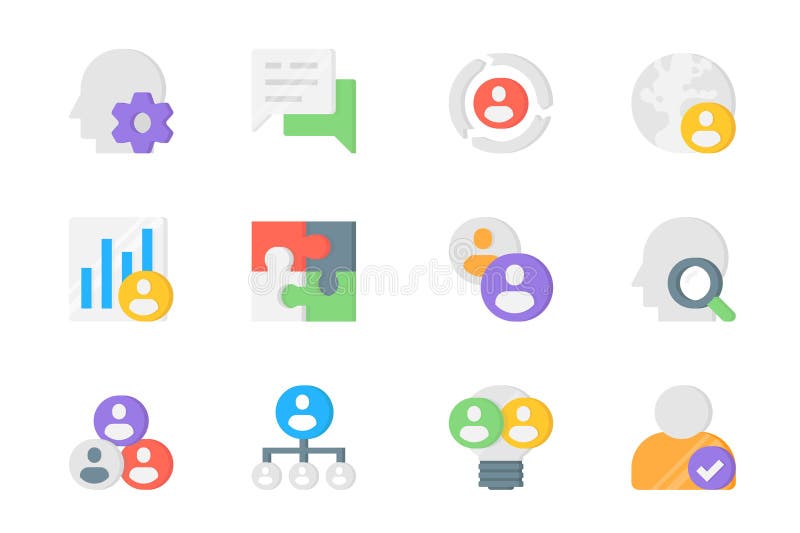 Teamwork 3d Icons Set. Vector Elements for Mobile App and Web Design ...