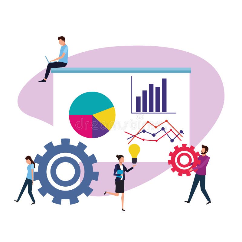 Teamwork data chart stock vector. Illustration of data - 132943962