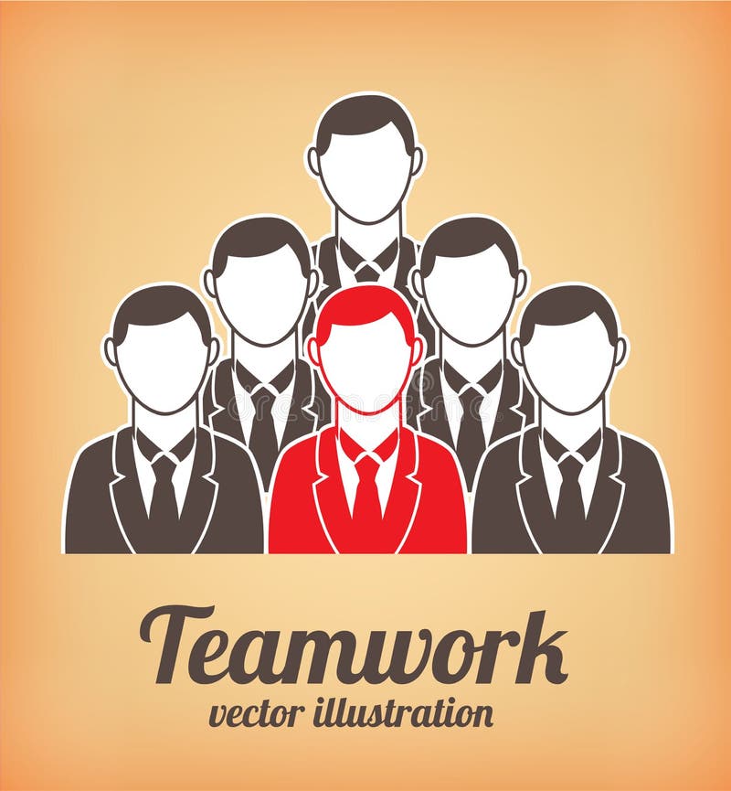 Teamwork-Design vektor abbildung. Illustration von unterstützung - 42633360