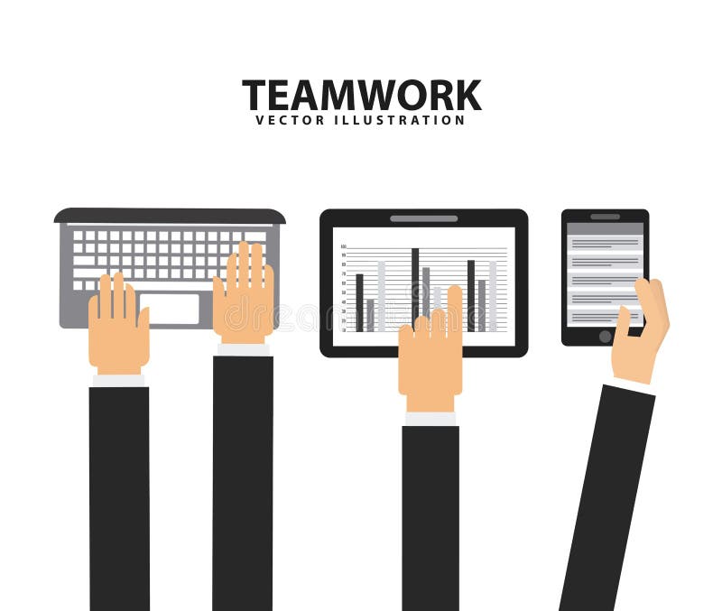 Teamwork design stock vector. Illustration of creative - 46658365