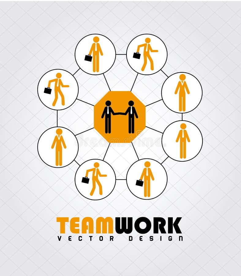 Teamwork design stock vector. Illustration of organization - 31972291