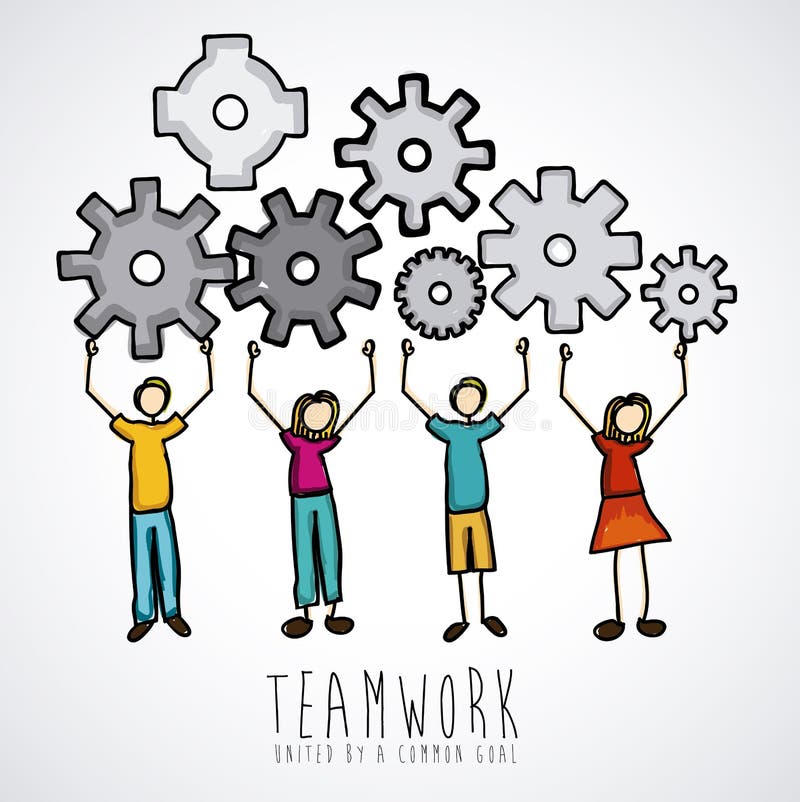 Teamwork design stock vector. Illustration of partnership - 40624122