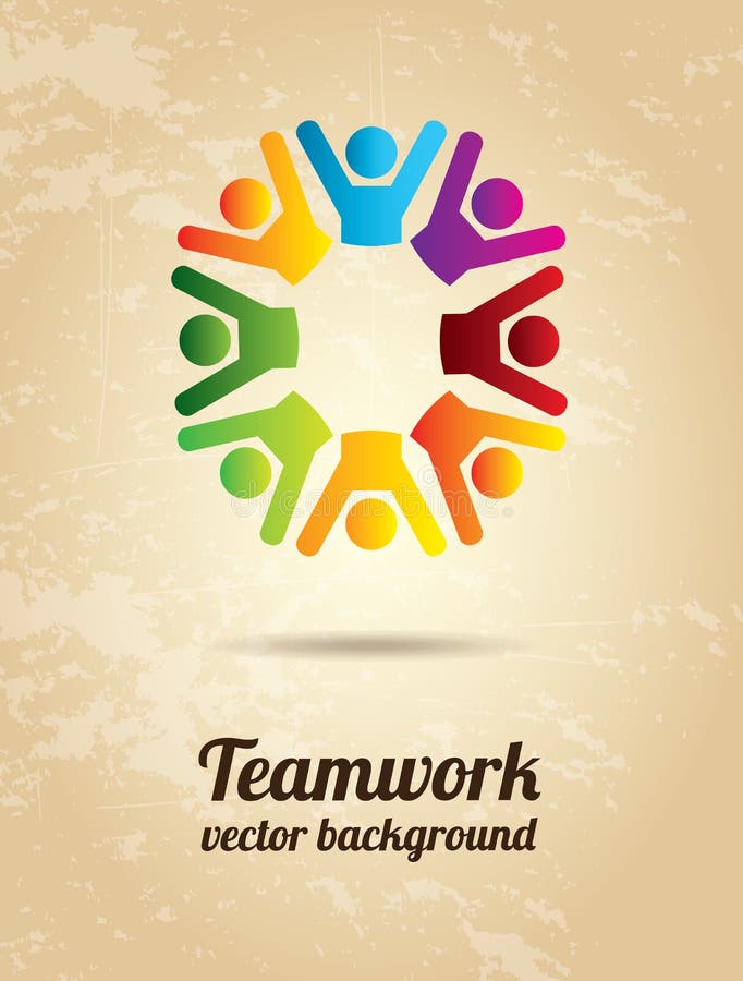 Teamwork design stock illustration. Illustration of cooperation - 31222774