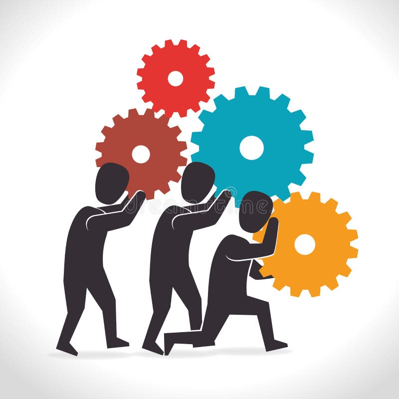 Teamwork design. stock vector. Illustration of relationship - 60440176