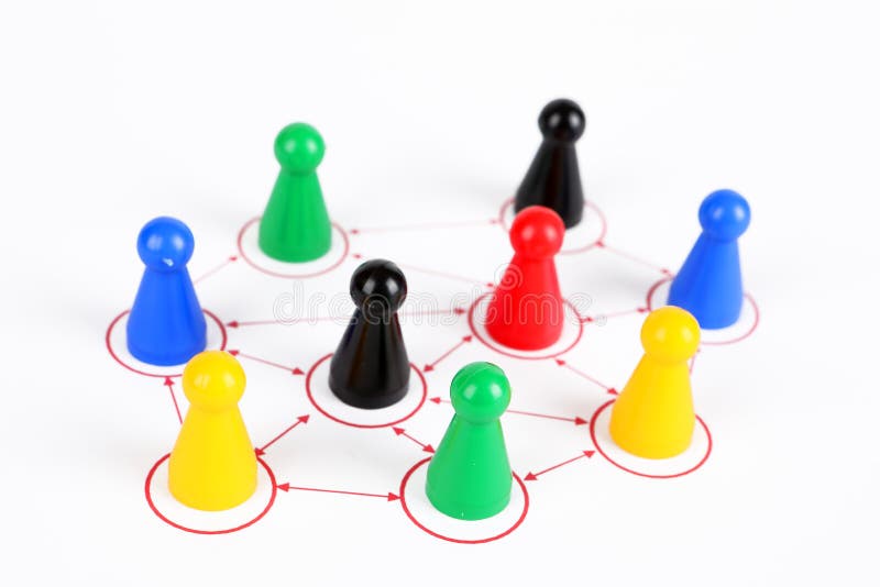 Teamwork with Different Characters Stock Photo - Image of integration ...