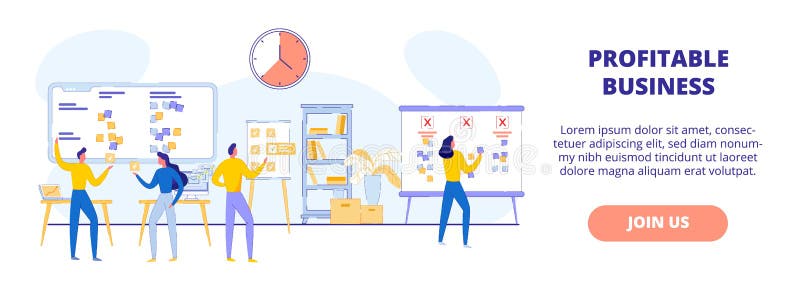 Teamwork on Different Components of Projects. Stock Vector ...