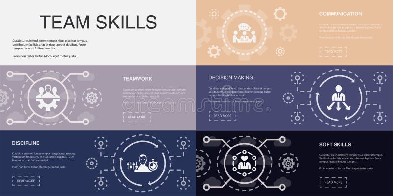 Teamwork, Discipline, Communication Stock Illustration - Illustration ...