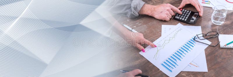 Teamwork and Discussion. Panoramic Banner Stock Image - Image of space ...
