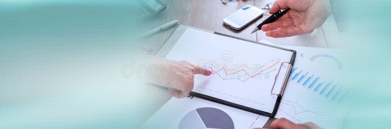 Teamwork and Discussion. Panoramic Banner Stock Image - Image of ...