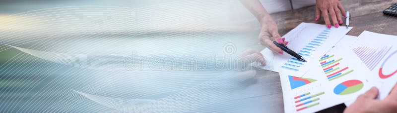 Teamwork and Discussion; Panoramic Banner Stock Image - Image of ...