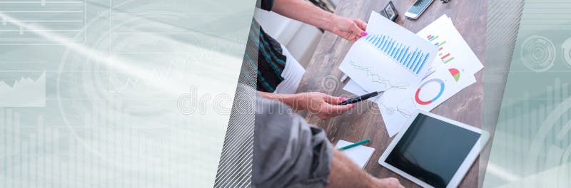 Teamwork and Discussion; Panoramic Banner Stock Image - Image of ...