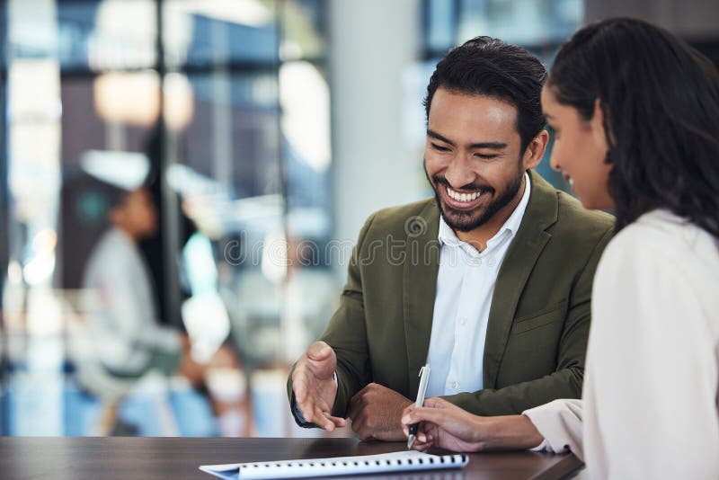 Teamwork, Documents and Business People Writing in Office for Sales ...