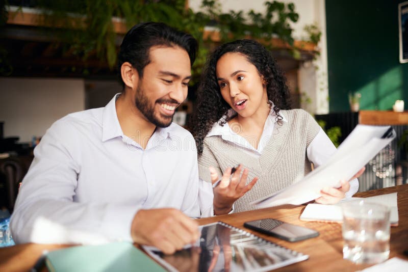 Teamwork, Documents and Business People in Meeting in the Office ...