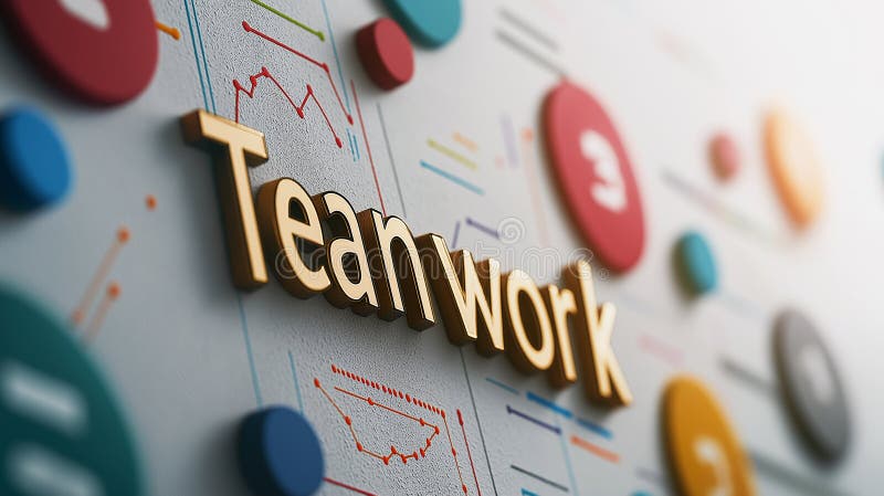 Teamwork is Emphasized in Colorful and Modern Design Showcasing Various ...