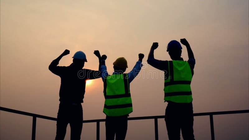 Teamwork Engineers Team Checking Solar Security Protection System with ...