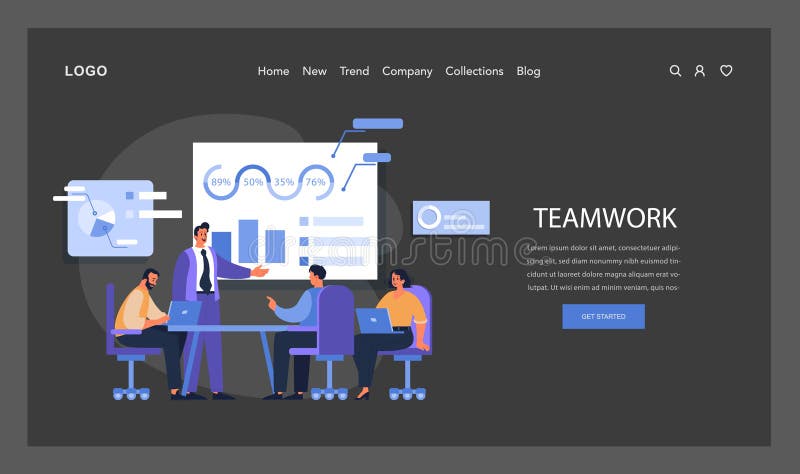 Teamwork Exemplified. Collaborative Team Engages in Discussion Stock ...