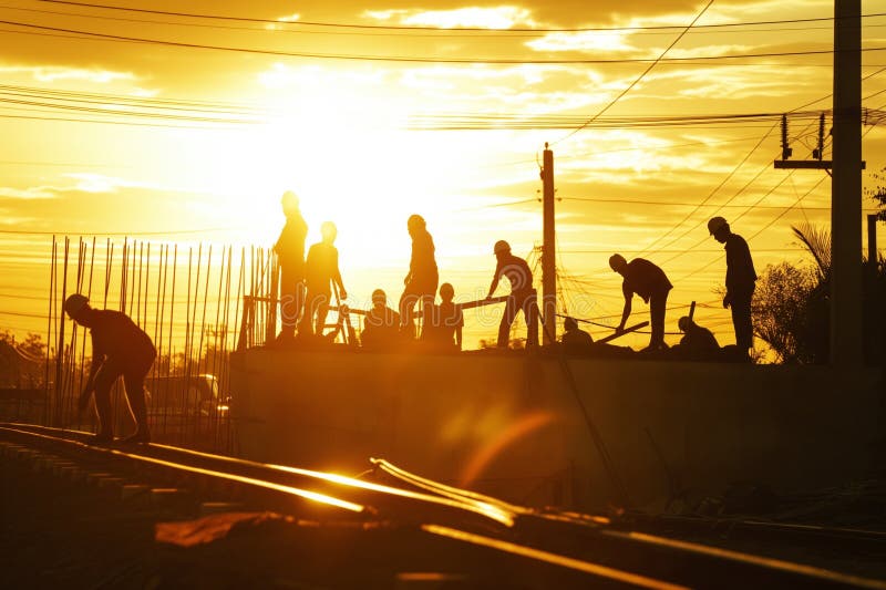 Teamwork in the Field: a Group of Workers Working Together on a ...