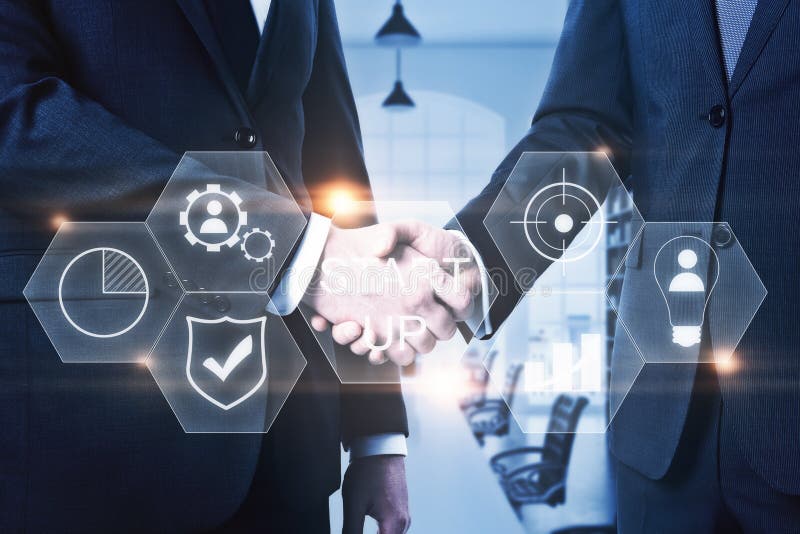 Teamwork and Finance Concept Stock Photo - Image of handshake ...