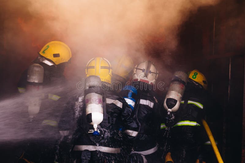 Teamwork (firefighters) stock photo. Image of firemen, discussion - 65228