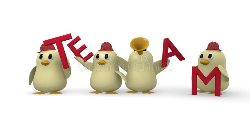 Teamwork stock illustration. Illustration of funny, walking - 38314020