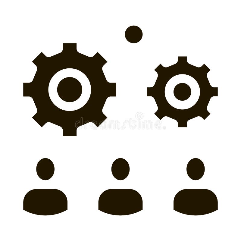 Teamwork Gear People Image Logo Stock Illustration - Illustration of ...