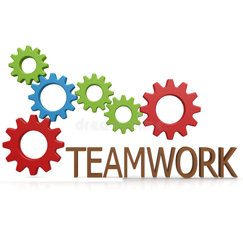 Teamwork Gear People Image Logo Stock Illustration - Illustration of ...