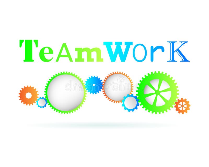 Gears , Teamwork , Joint Effort Stock Vector - Illustration of ...