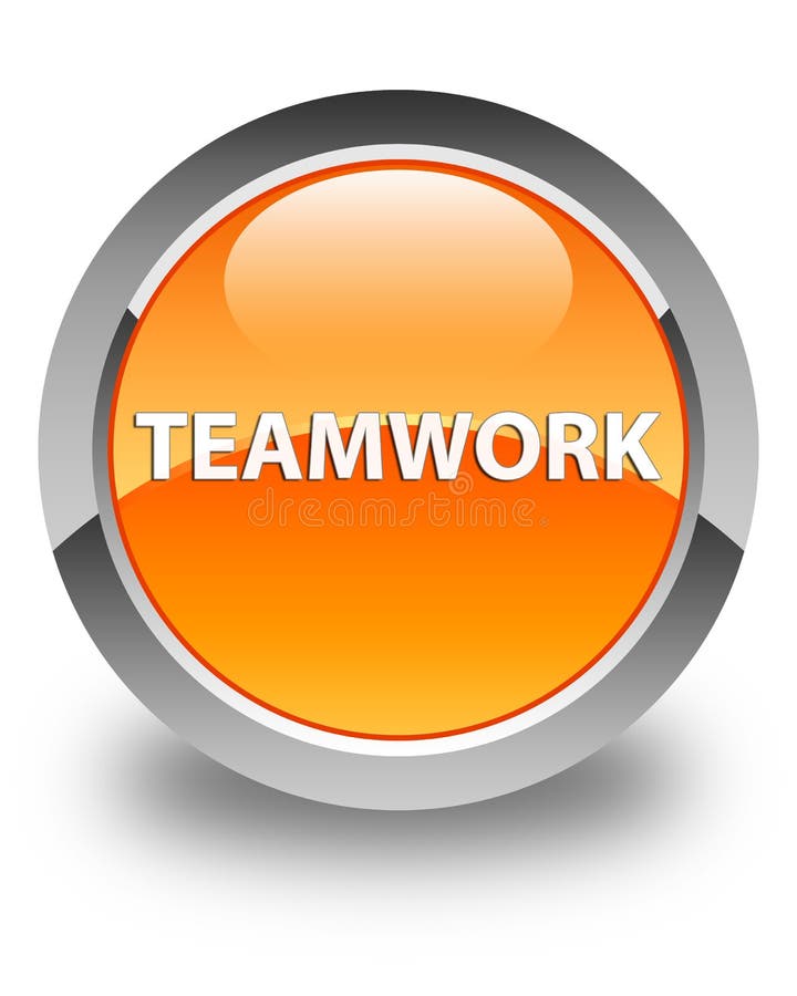 Teamwork: Glossy stock vector. Illustration of symbol - 9265410