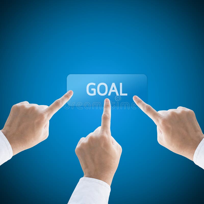 Teamwork go to the goal stock image. Image of computer - 33980127