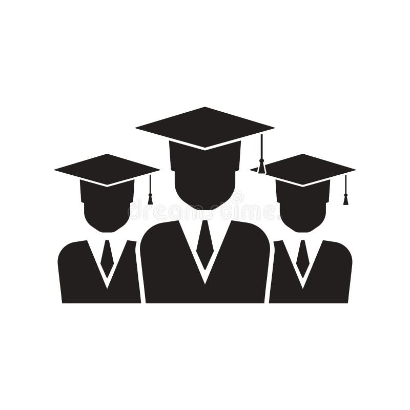 Teamwork Graduates Student Education Icon Stock Illustration ...