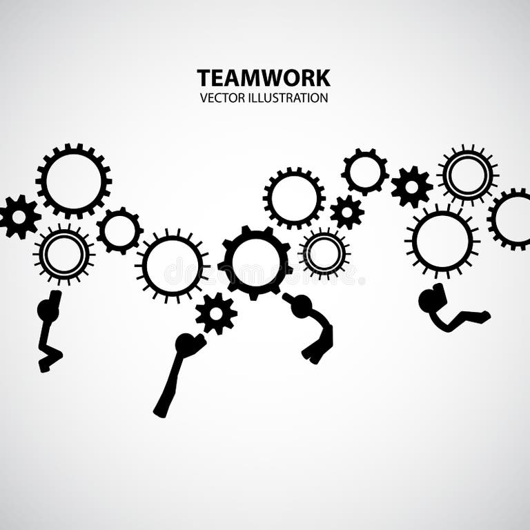 Teamwork-Grafikdesign stock abbildung. Illustration von management ...