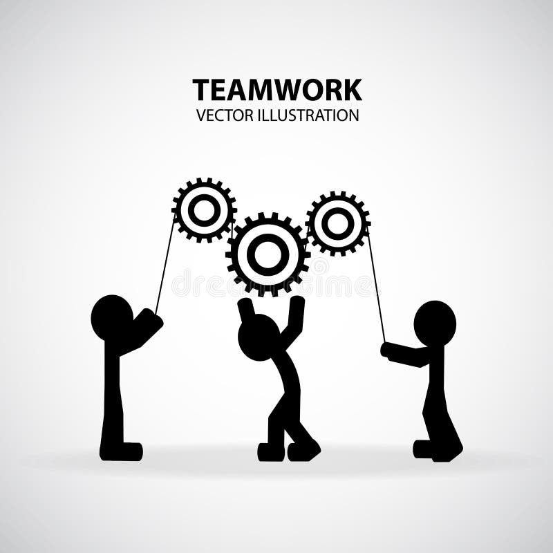 Teamwork Graphic Design stock vector. Illustration of businessman ...