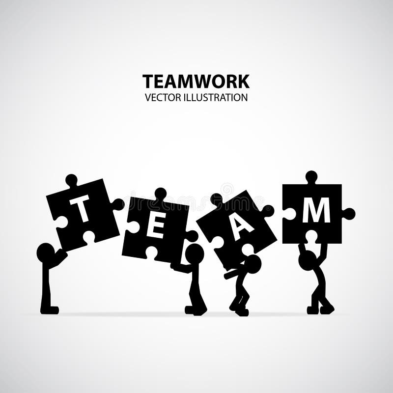 Teamwork Graphic Design stock vector. Illustration of gear - 83584444