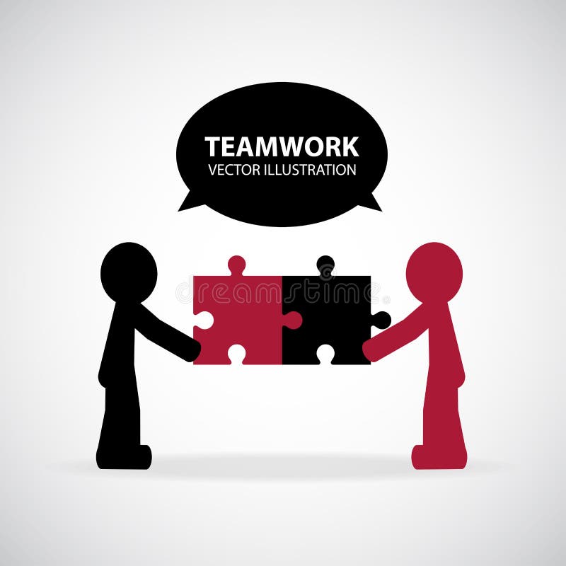 Teamwork Graphic Design stock vector. Illustration of communication ...
