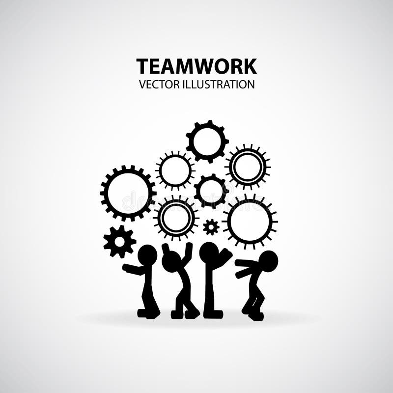 Teamwork Graphic Design stock vector. Illustration of concept - 83582137